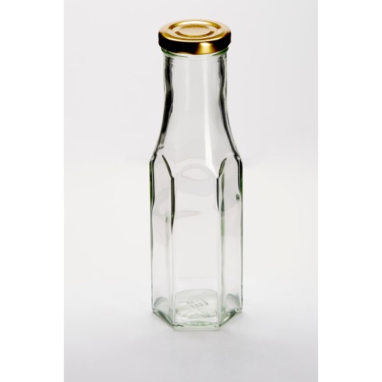 250ml Hexagonal Bottle With Twist Lid - Bottle Company South