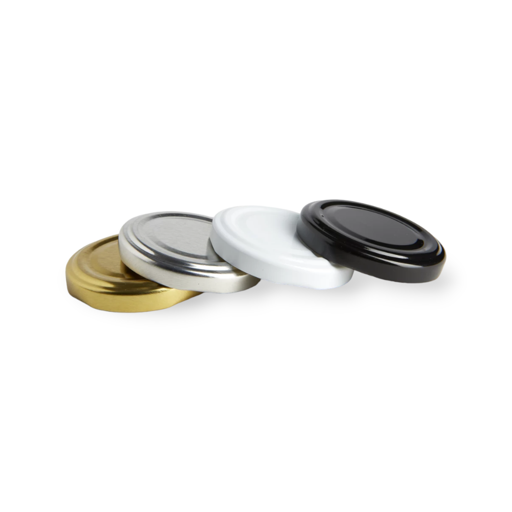 53mm Twist Off Jar Lids in 4 Colours for Trade Supply