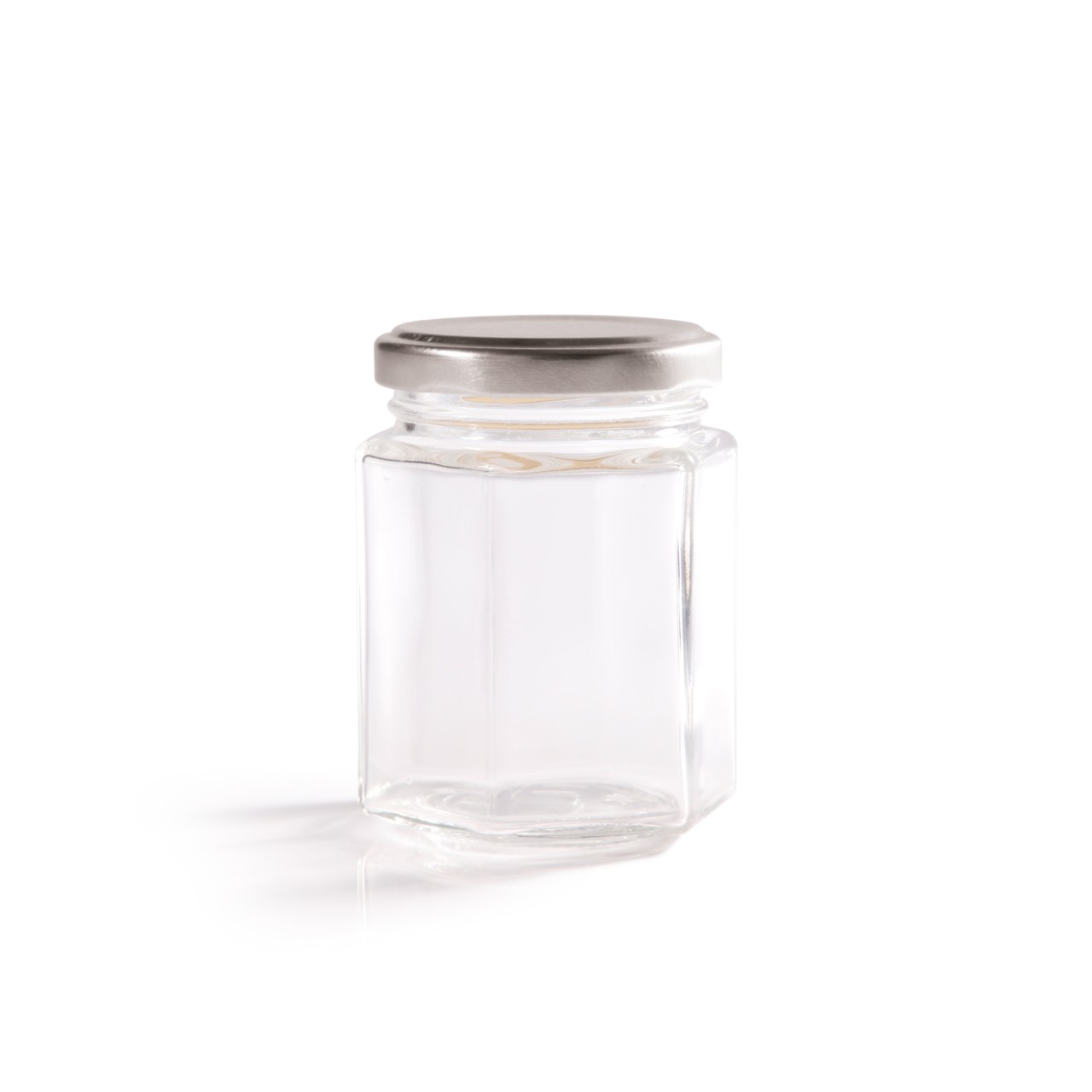 196ml (8oz) Hexagonal Jam Jar with Twist-Off Lid - Versatile & Stylish ...